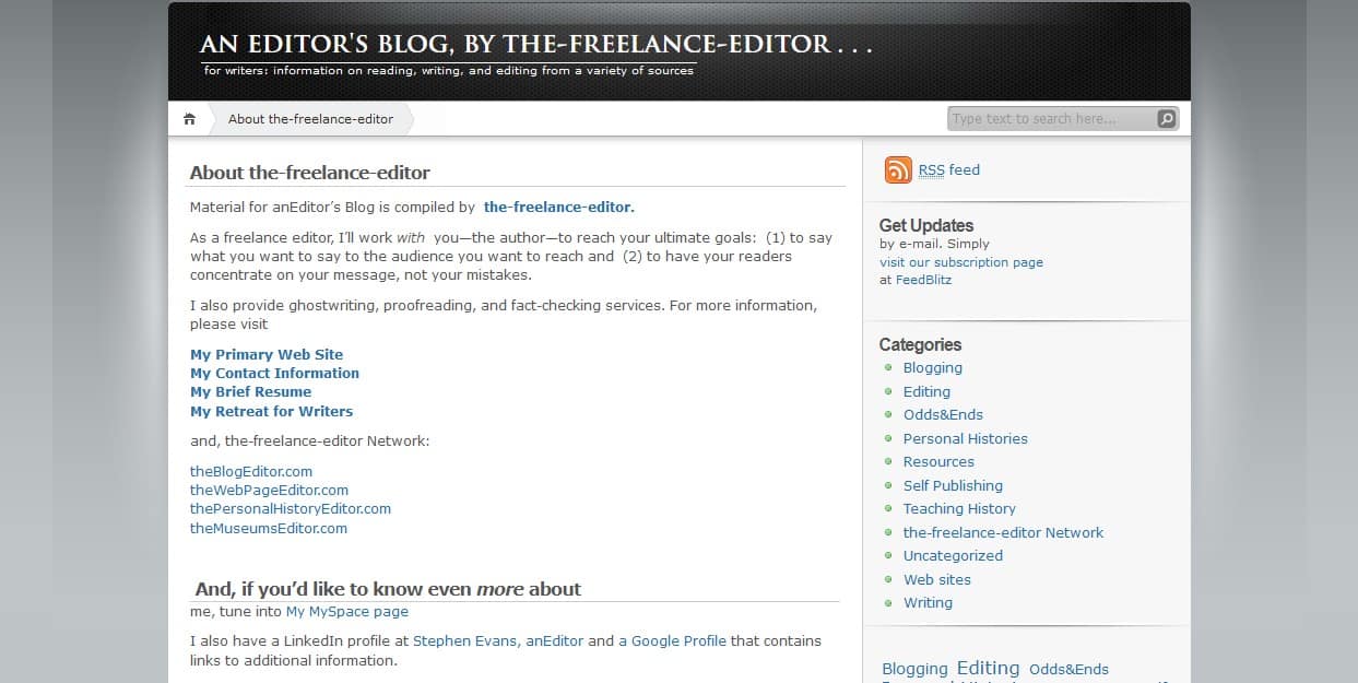 A new blog face is unveiled | the-freelance-editor.com